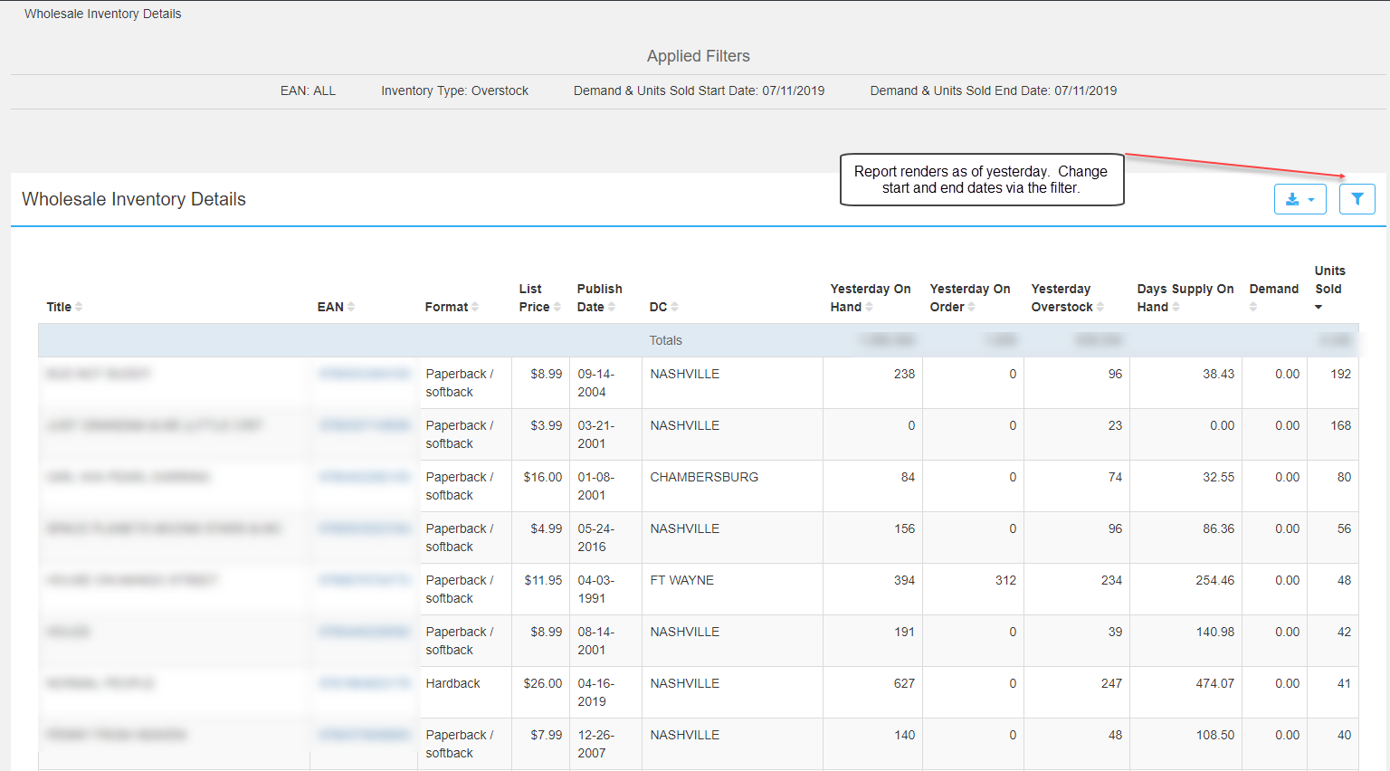 Inventory Snapshot – Ingram IQ